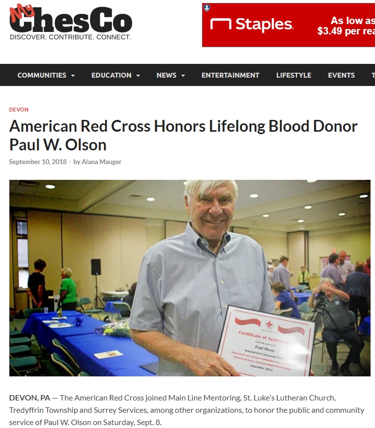 r.i.p. former tredyffrin supervisor paul olson | chestercountyramblings