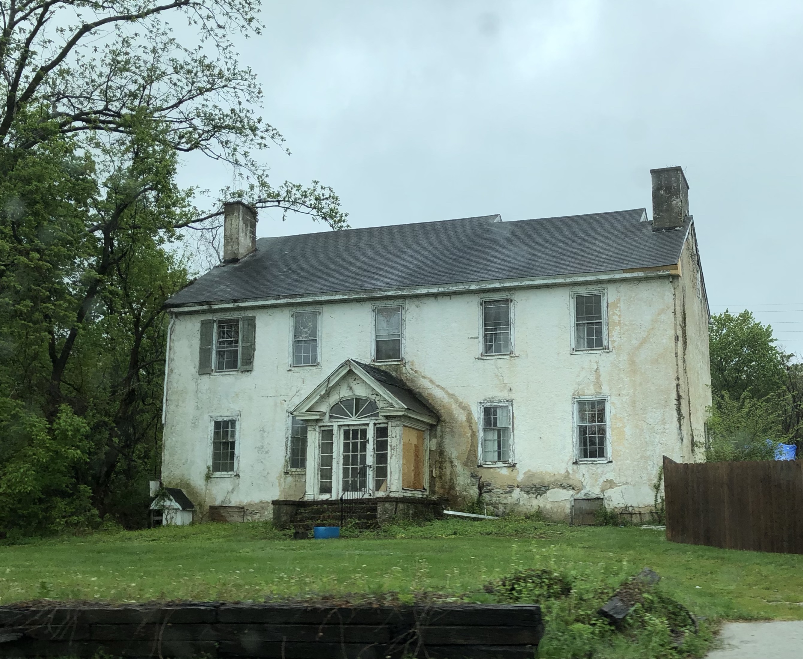 rotting 18th century chester county farmhouse in east whiteland ...