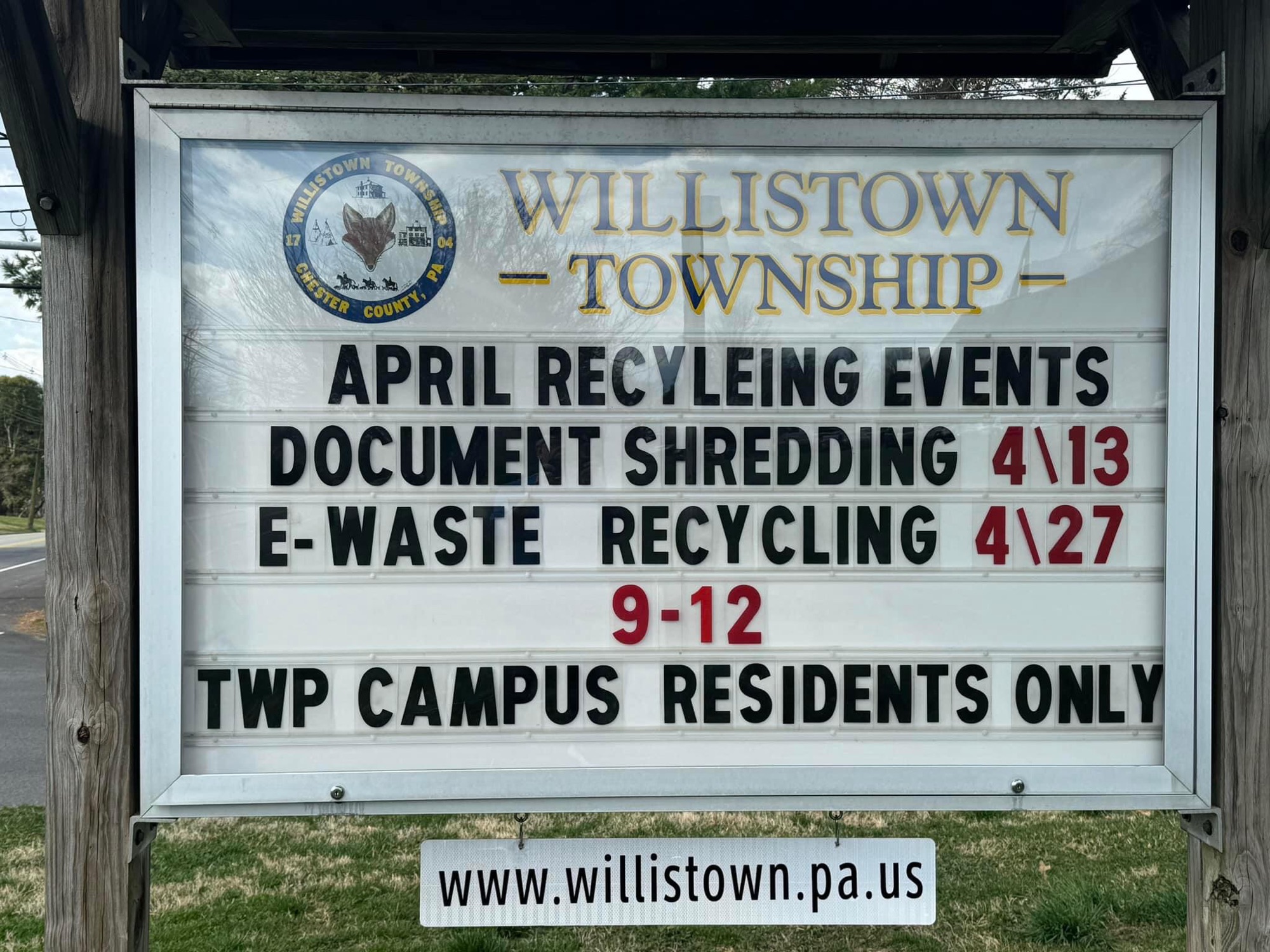spelling is key…on township signs | chestercountyramblings